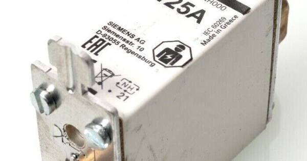 3NA3 832-8,NH000,GG,500VAC,125A,DÜZ BIÇAKLI,GECİKMELİ SİGORTA,SIEMENS MARKA